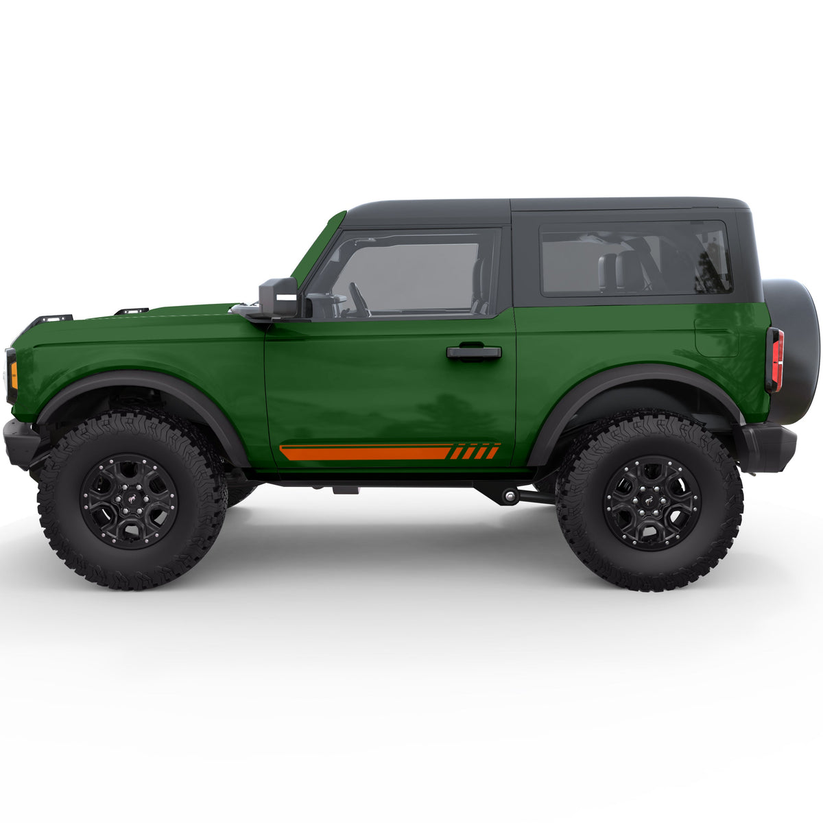 Bottom Side Speed Stripe Side Graphic Decal For Ford Bronco| Four Wheel ...