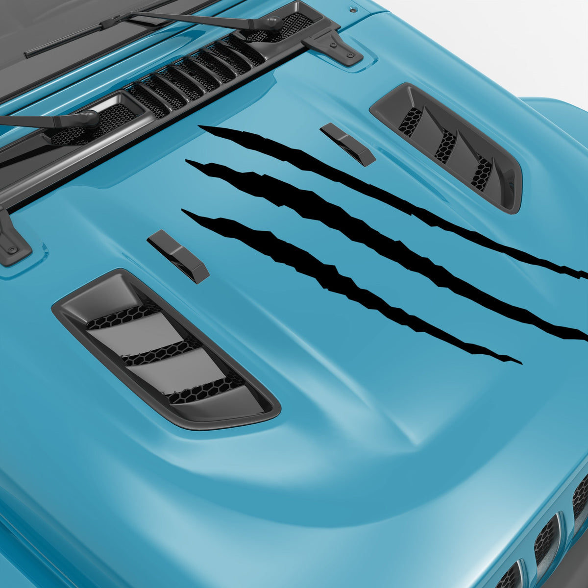 CLAWS MARK WRANGLER HOOD DECALS| FOUR WHEEL COVERS – Four Wheel Covers