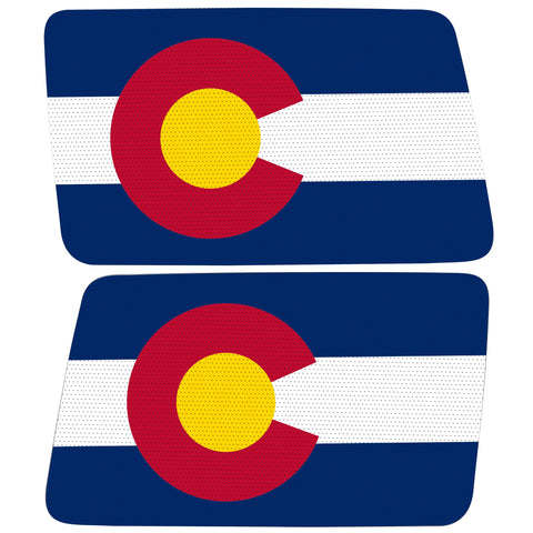 Colorado State Flag Quarter Window Decal For Jeep Wrangler Hard Top ...