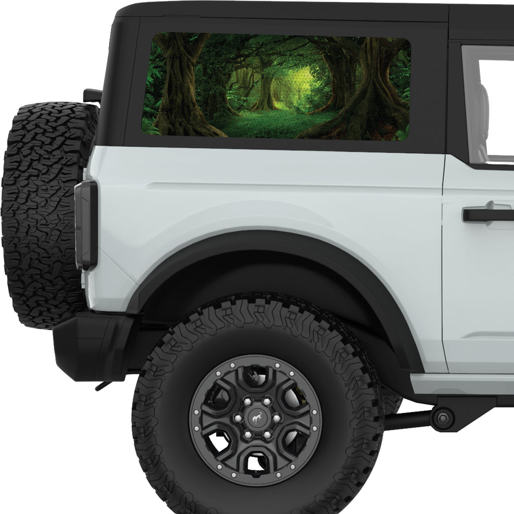 Deep Jungle Forest Quarter Window Decal For Ford Bronco Hard Top| Four ...