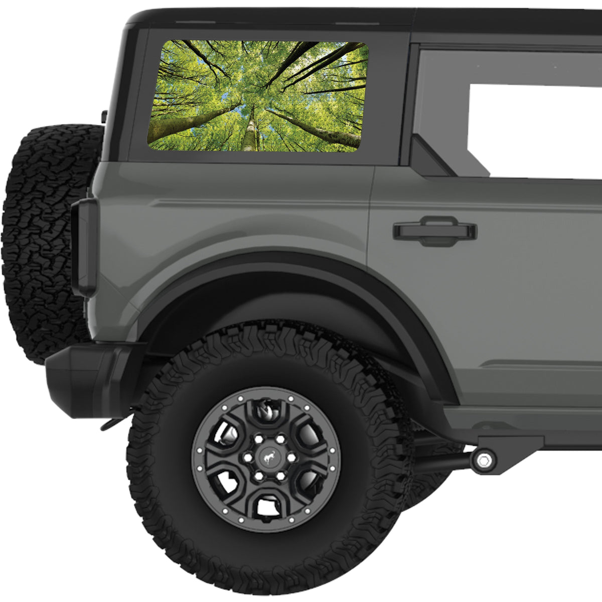 Forest Canopy Quarter Window Decal For Ford Bronco Hard Top| Four Wheel ...