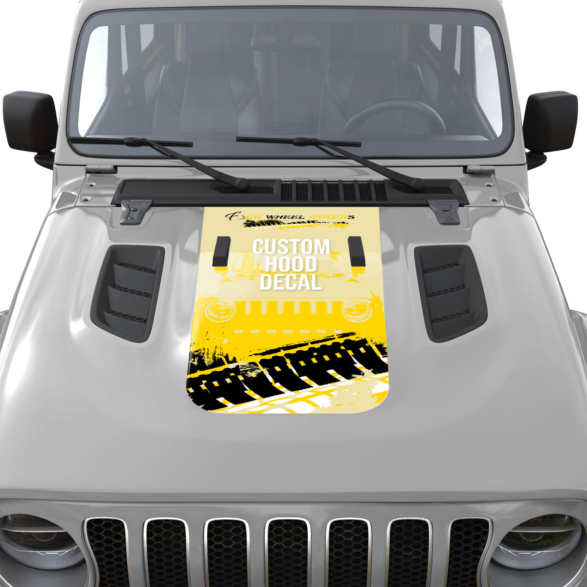 Custom Hood Decals For Jeep Wrangler & Gladiator Rubicon Edition | Four ...