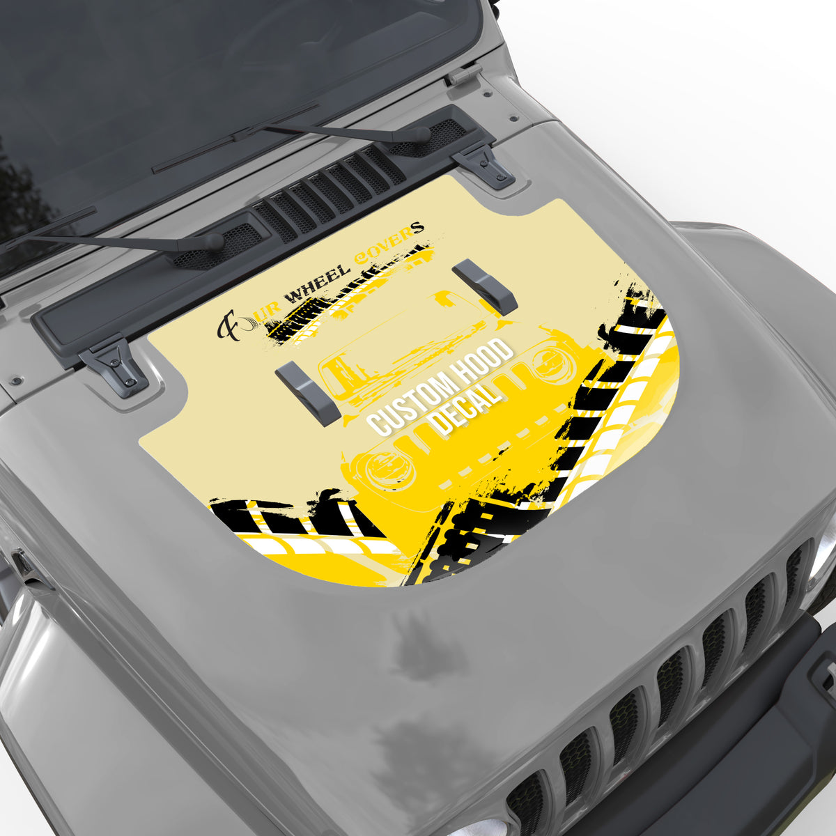 Custom Hood Decals For Jeep Wrangler & Gladiator | Four Wheel Covers