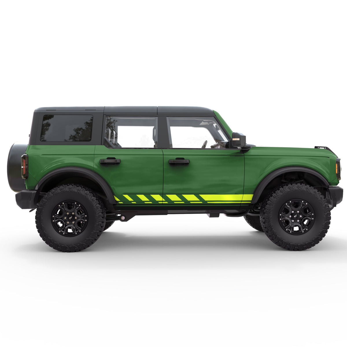 Lower Rocker Panel Stripes Side Graphic Decal For Ford Bronco| Four ...
