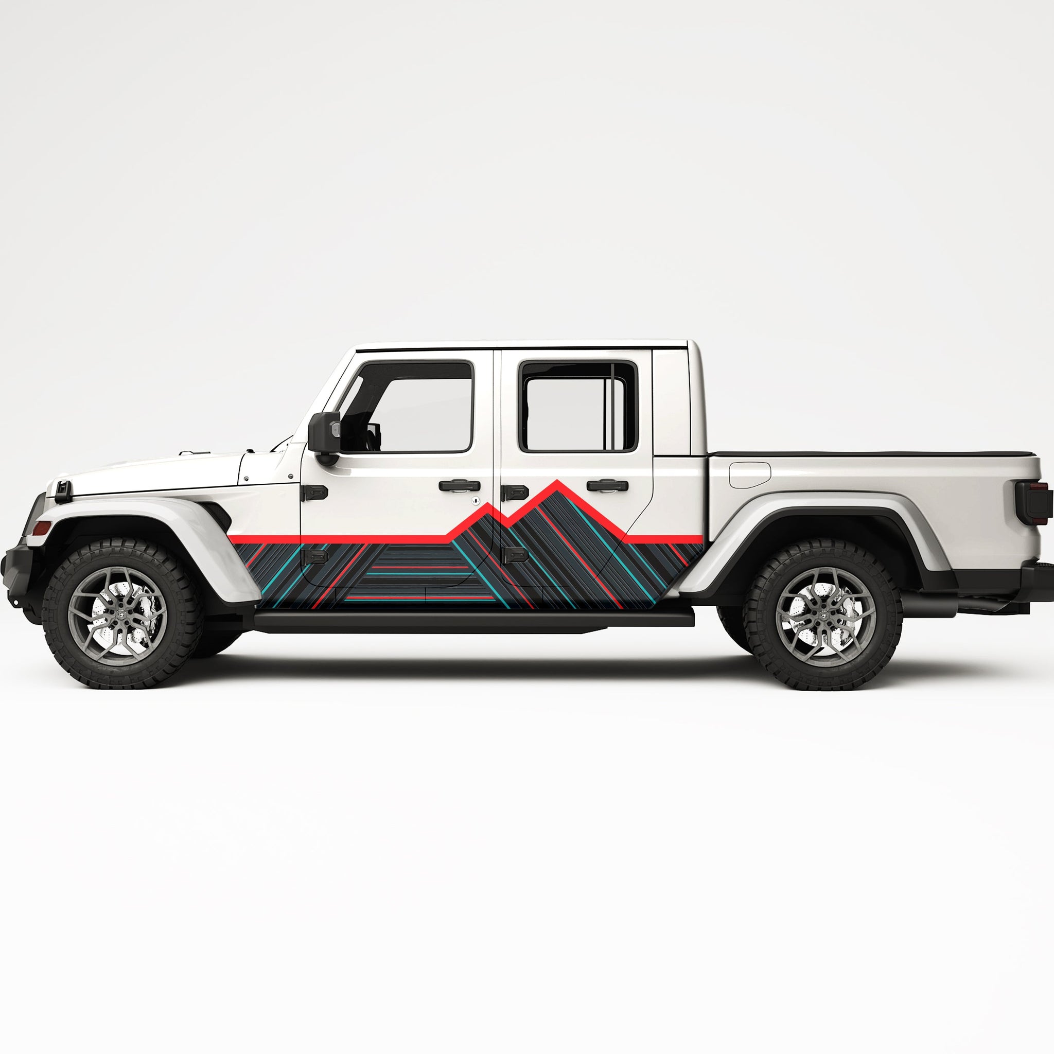 Mountain Side Graphics Side Graphic Decal For Jeep Gladiator| Four ...