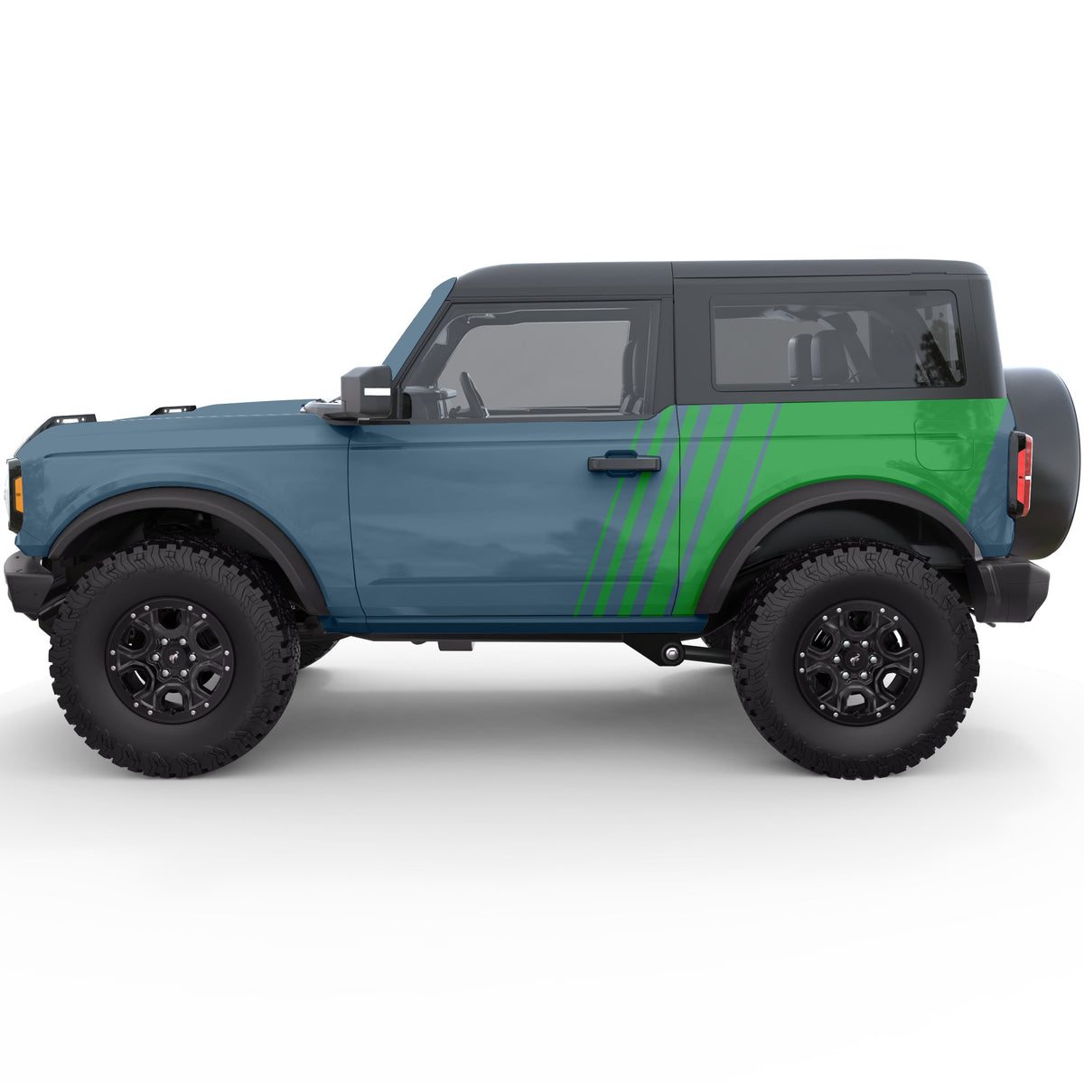Quarter Panel Side Fading Graphics Side Graphic Decal For Ford Bronco ...