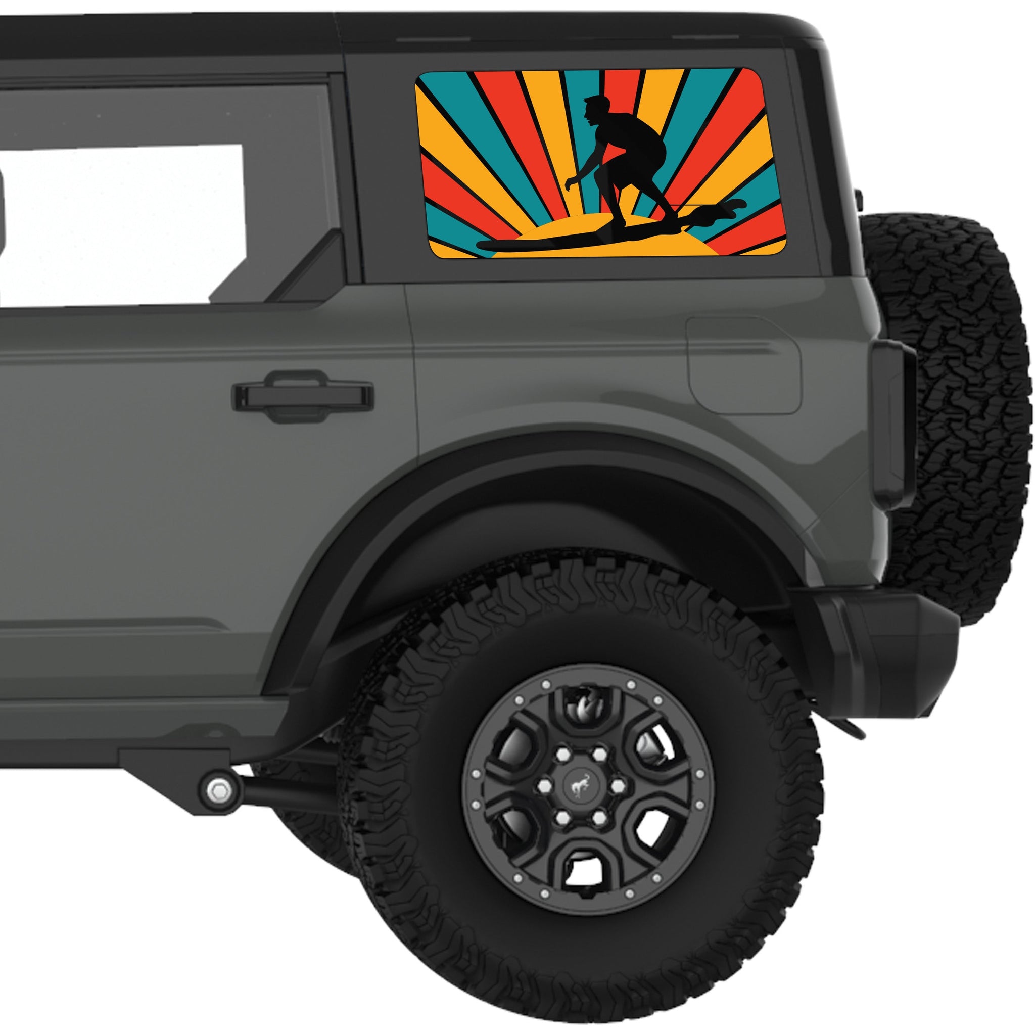 Summer Quarter Window Decals For Ford Bronco | Four Wheel Covers