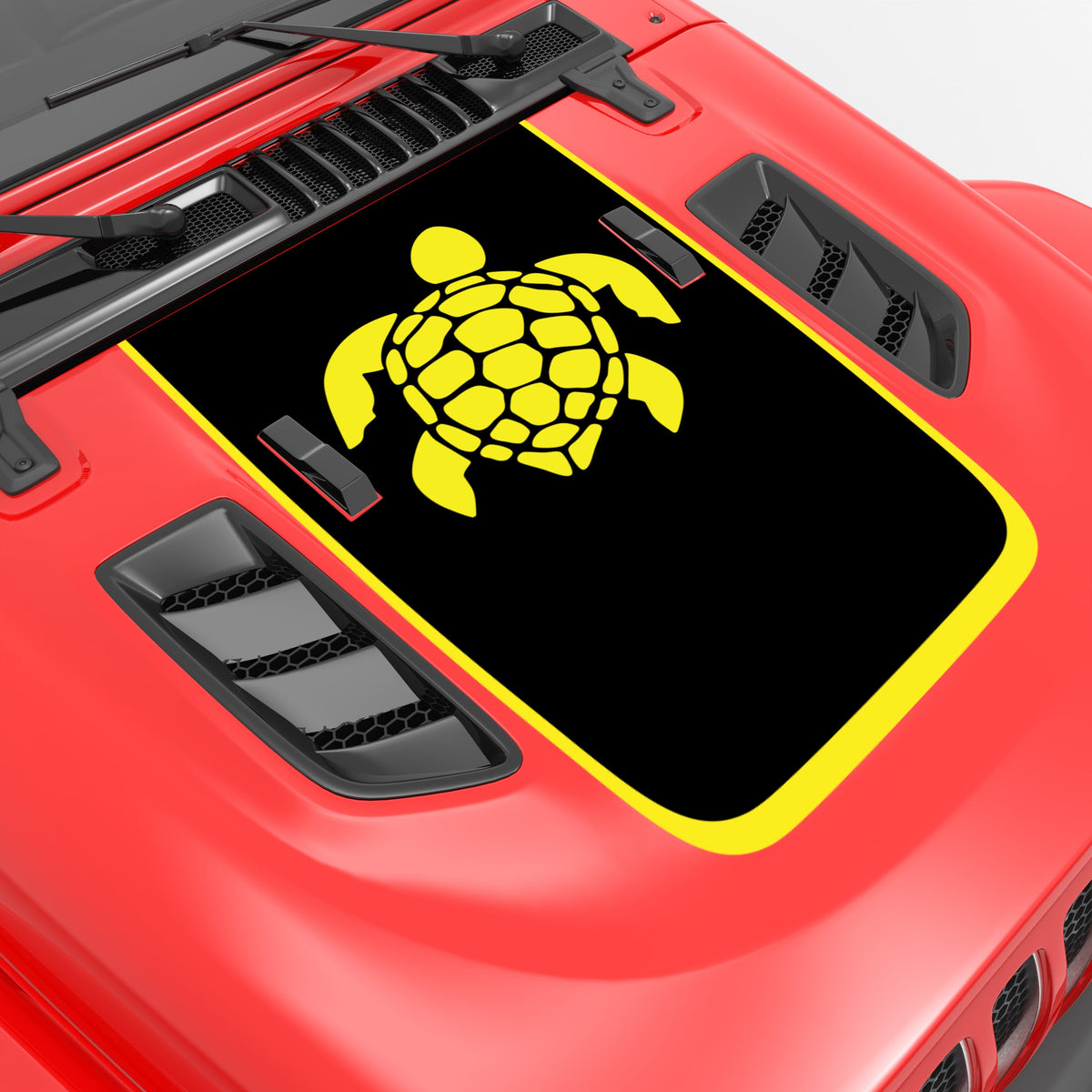 SEA TURTLE WRANGLER RUBICON HOOD DECALS| FOUR WHEEL COVERS – Four Wheel ...