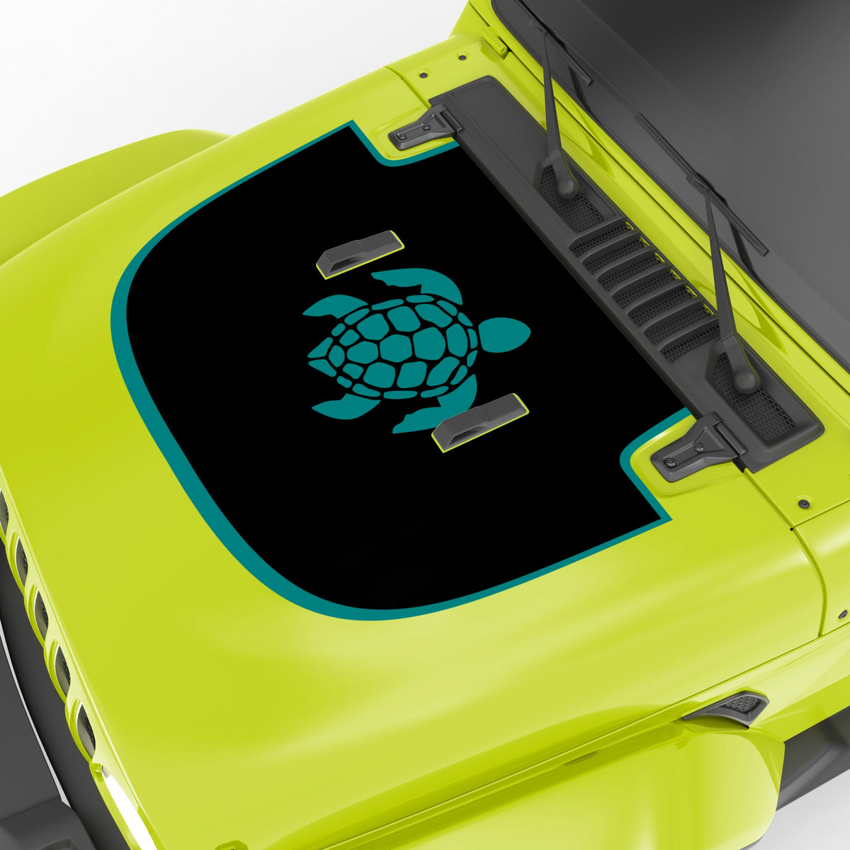 SEA TURTLE JEEP GLADIATOR HOOD DECALS| FOUR WHEEL COVERS – Four Wheel ...