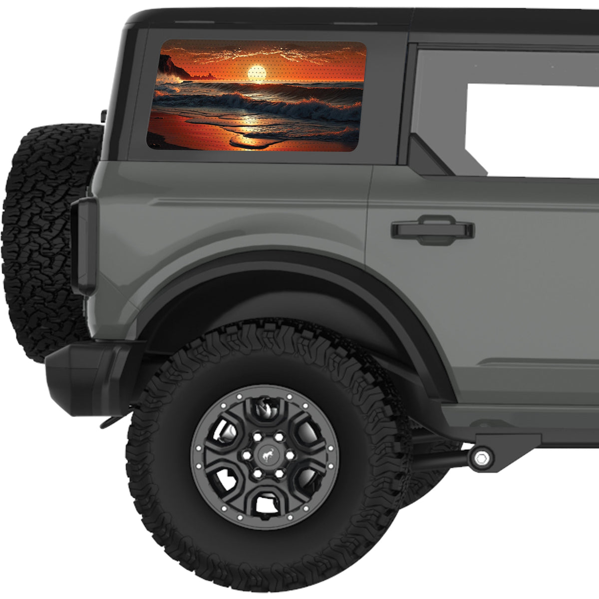 Warm Sea Sunset Quarter Window Decal For Ford Bronco Hard Top| Four ...
