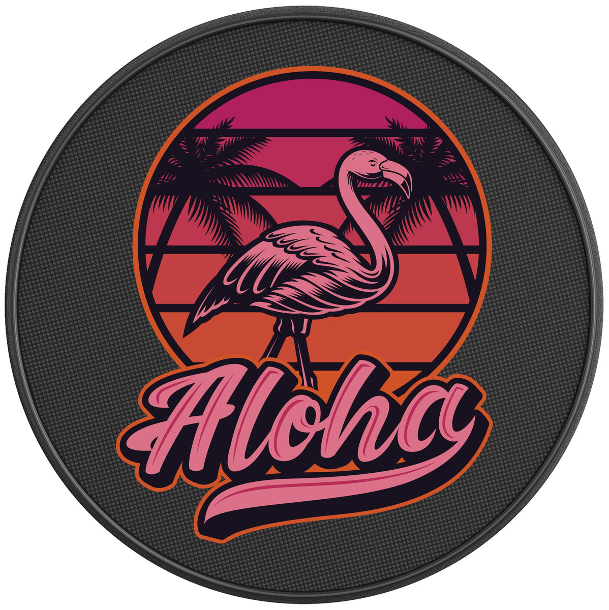 Aloha Flamingo Tire Cover | Four Wheel Covers