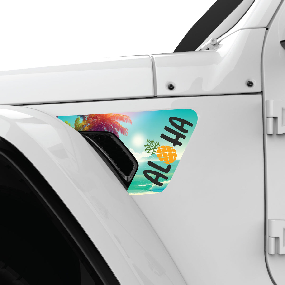 Aloha Summer Beach Fender Vent Decal For 2018+ Jeep Wrangler ...