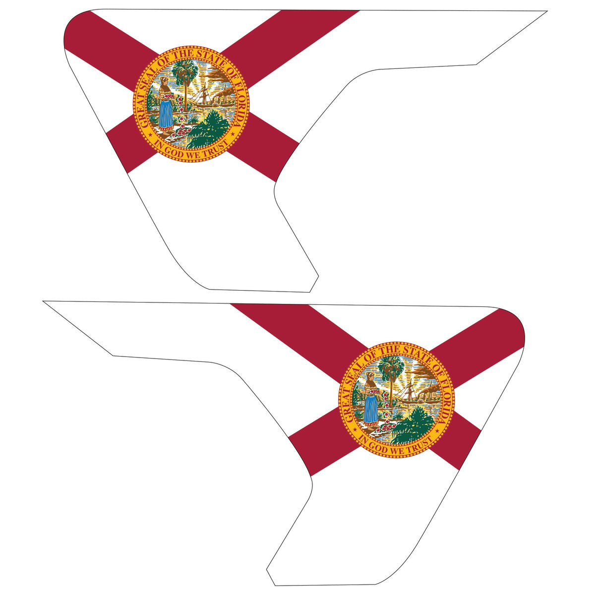 Florida State Flag Fender Vent Decal For 2018+ Jeep Wrangler ...