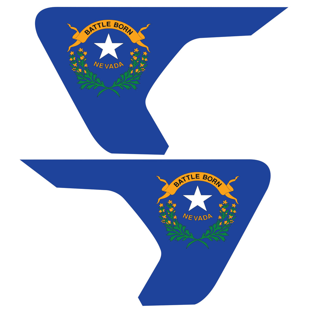 Nevada State Flag Fender Vent Decal For 2018+ Jeep Wrangler & Gladiator ...