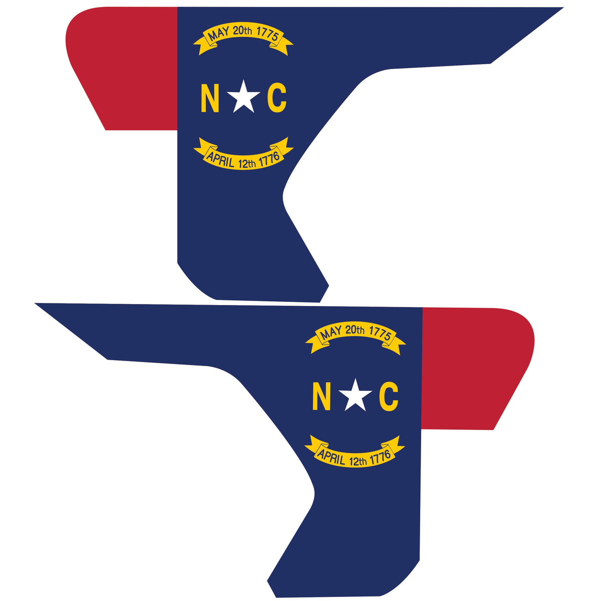 North Carolina State Flag Fender Vent Decal For 2018+ Jeep Wrangler ...