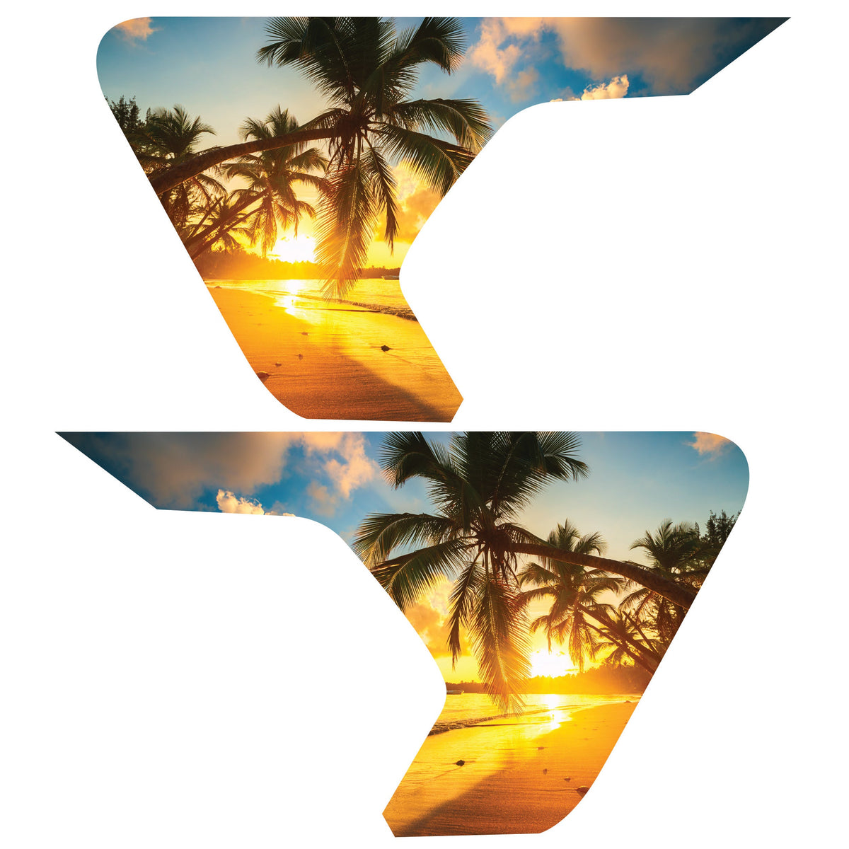 Palm Sunset Fender Vent Decal For 2018+ Jeep Wrangler & Gladiator| Four ...