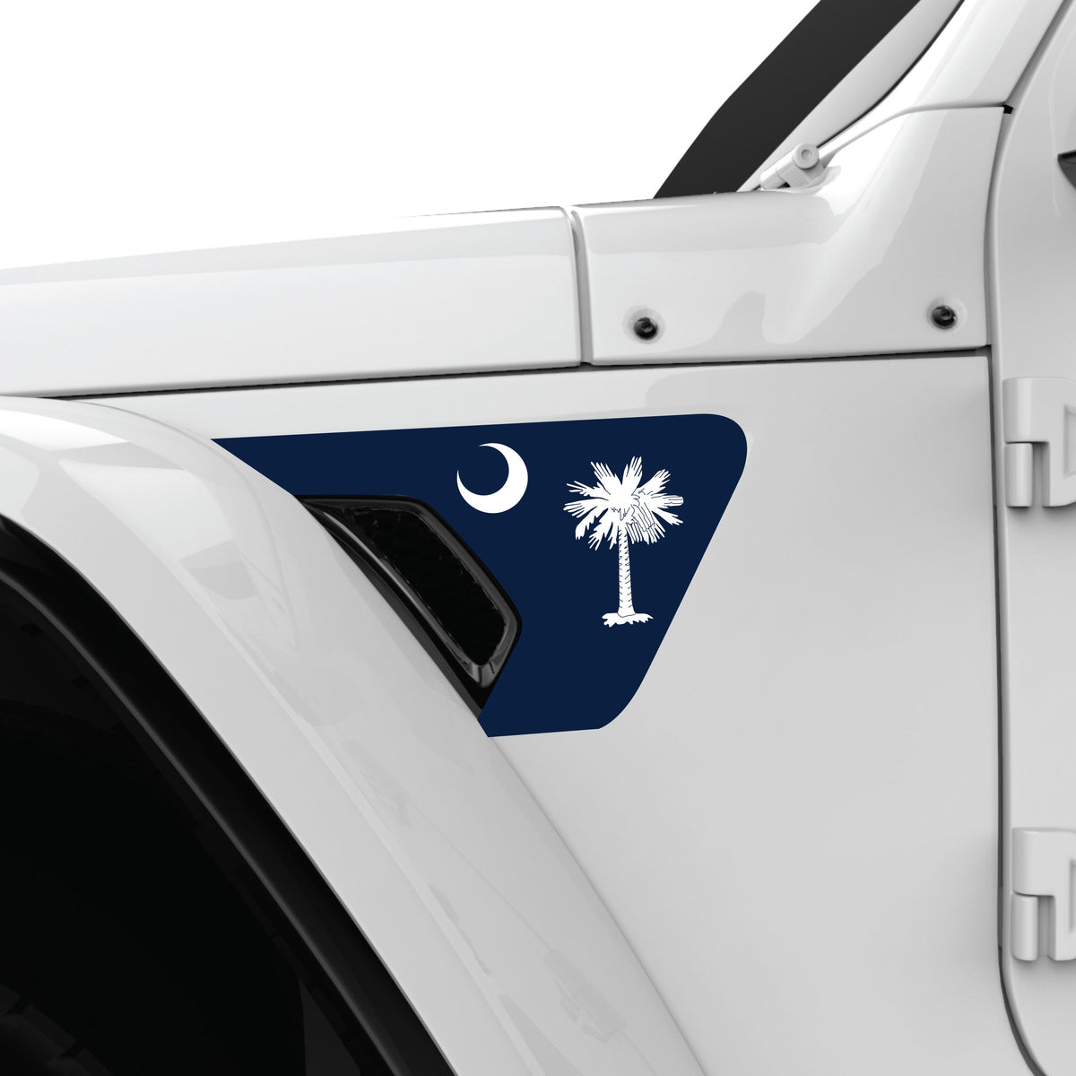 South Carolina State Flag Fender Vent Decal For 2018+ Jeep Wrangler ...