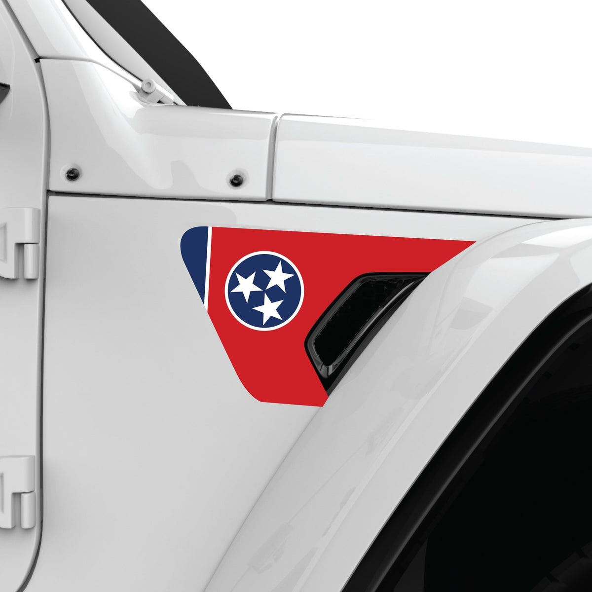 Tennessee State Flag Fender Vent Decal For 2018+ Jeep Wrangler ...