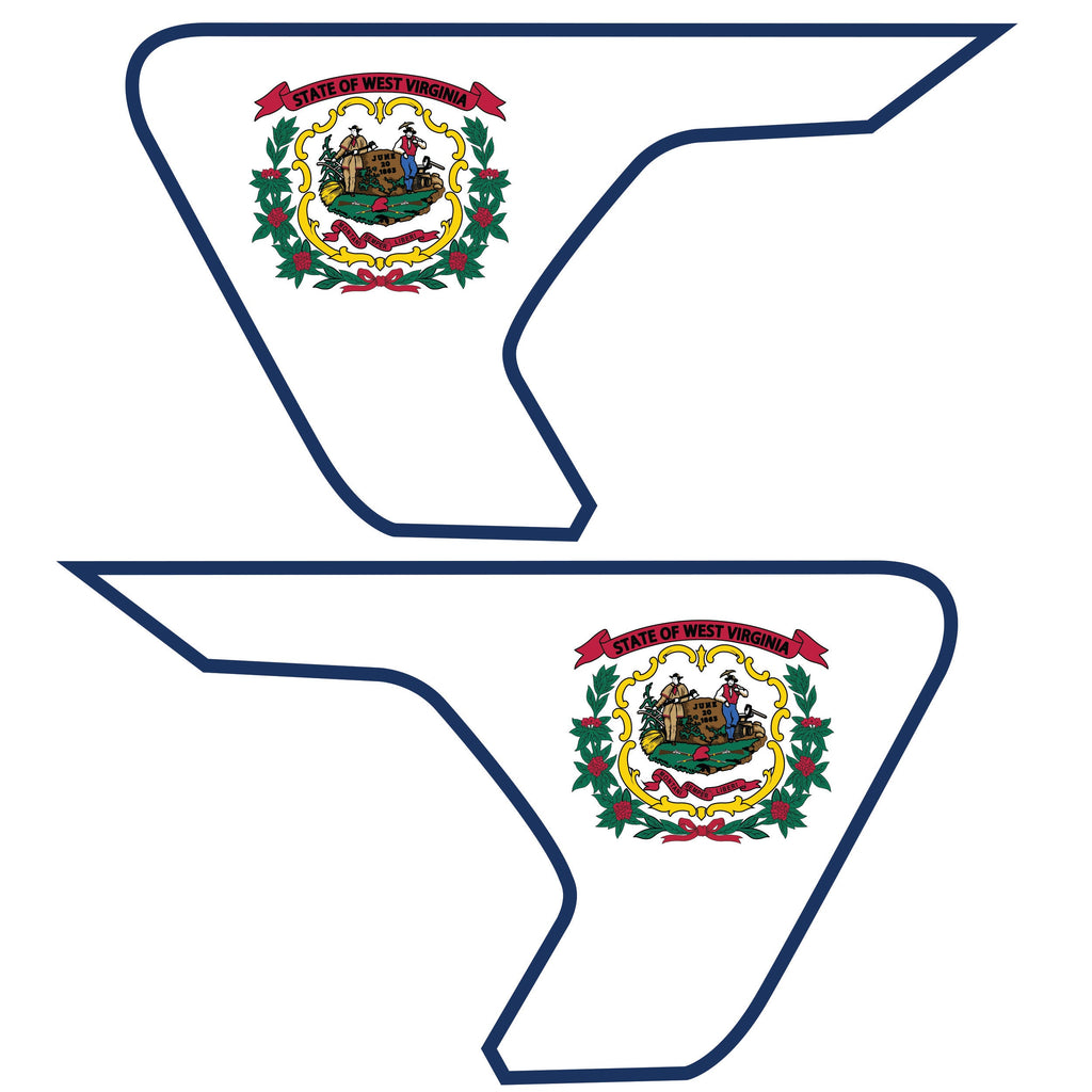 Virginia State Flag Fender Vent Decal For 2018+ Jeep Wrangler ...