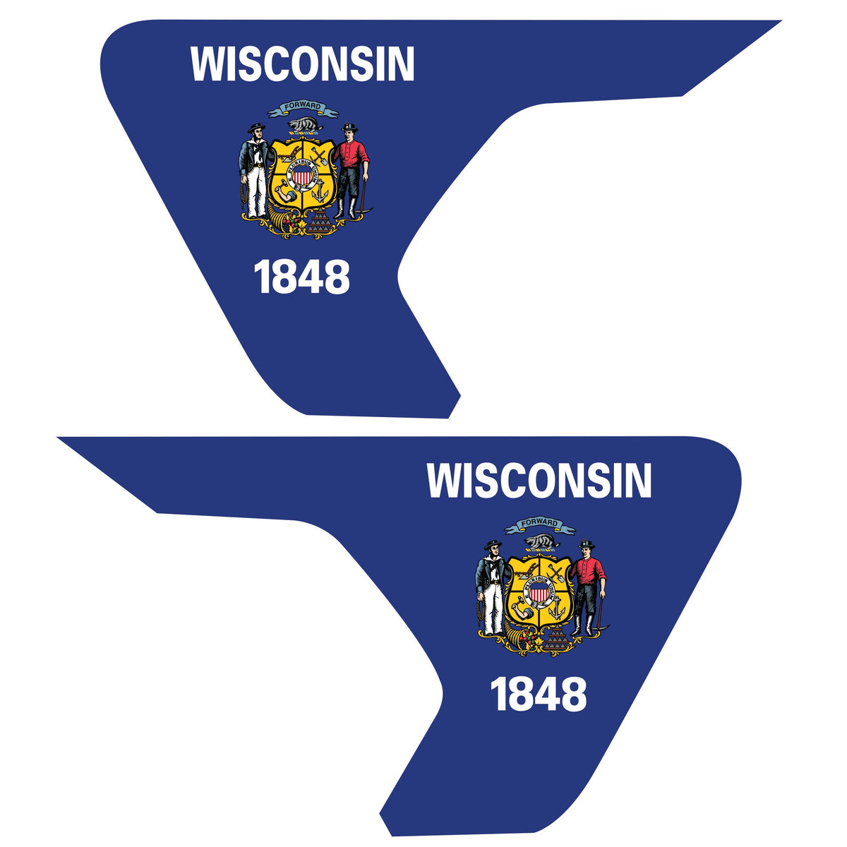 Wisconsin State Flag Fender Vent Decal For 2018+ Jeep Wrangler ...