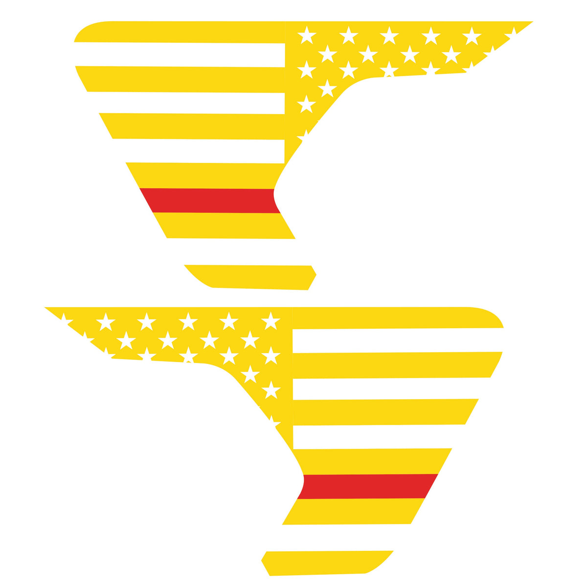 Us Flag Fender Vent Decal For 2018+ Jeep Wrangler & Gladiator| Four ...